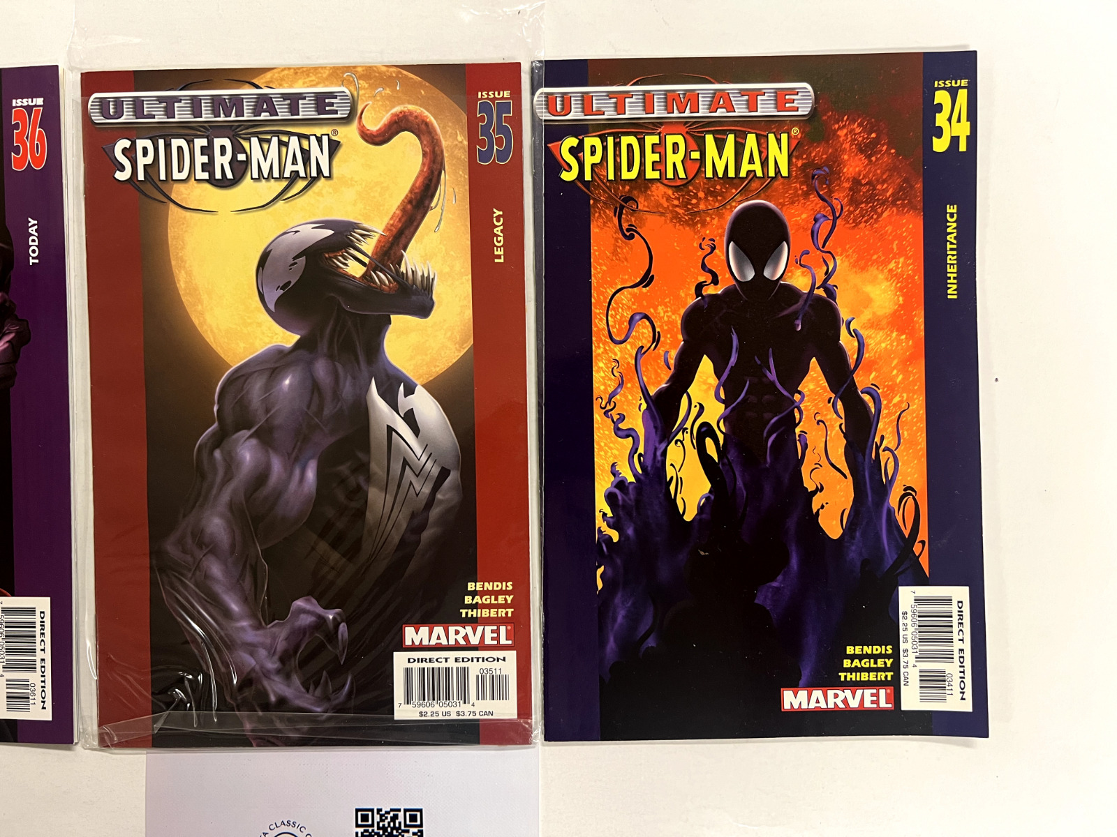 3 Ultimate Spiderman Marvel Comic Books# 34 35 36 Avengers Defenders 52 ...