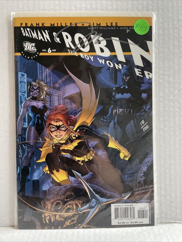 All Star Batman & Robin #6 Signed Jim Lee w/COA | Comic Books - Modern ...