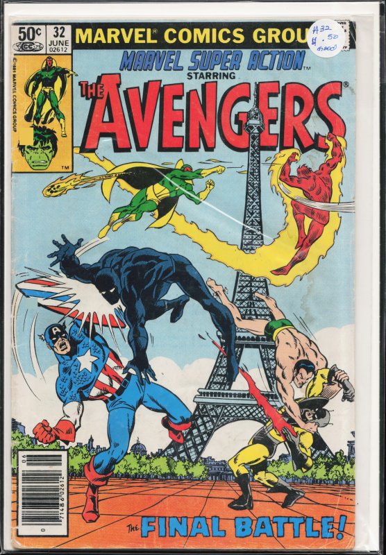 Marvel Super Action #32 (1981) The Avengers | Comic Books - Bronze Age, Marvel, Avengers ...