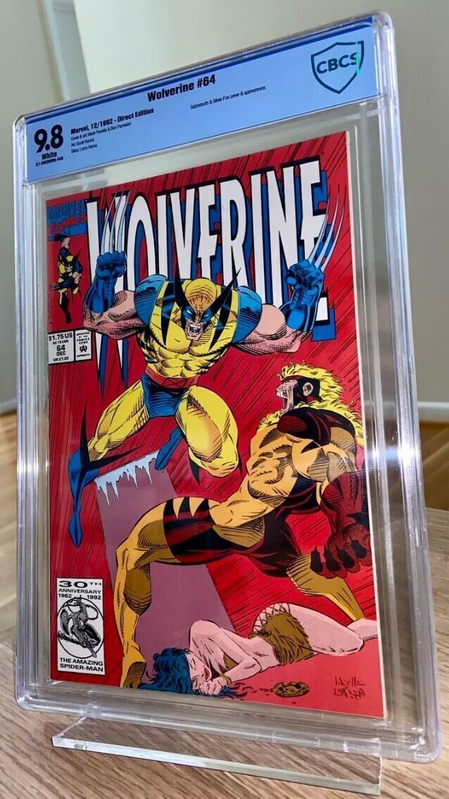 Wolverine #64 - Key & Death of Silver Fox by Sabretooth! CBCS 9.8 - New ...