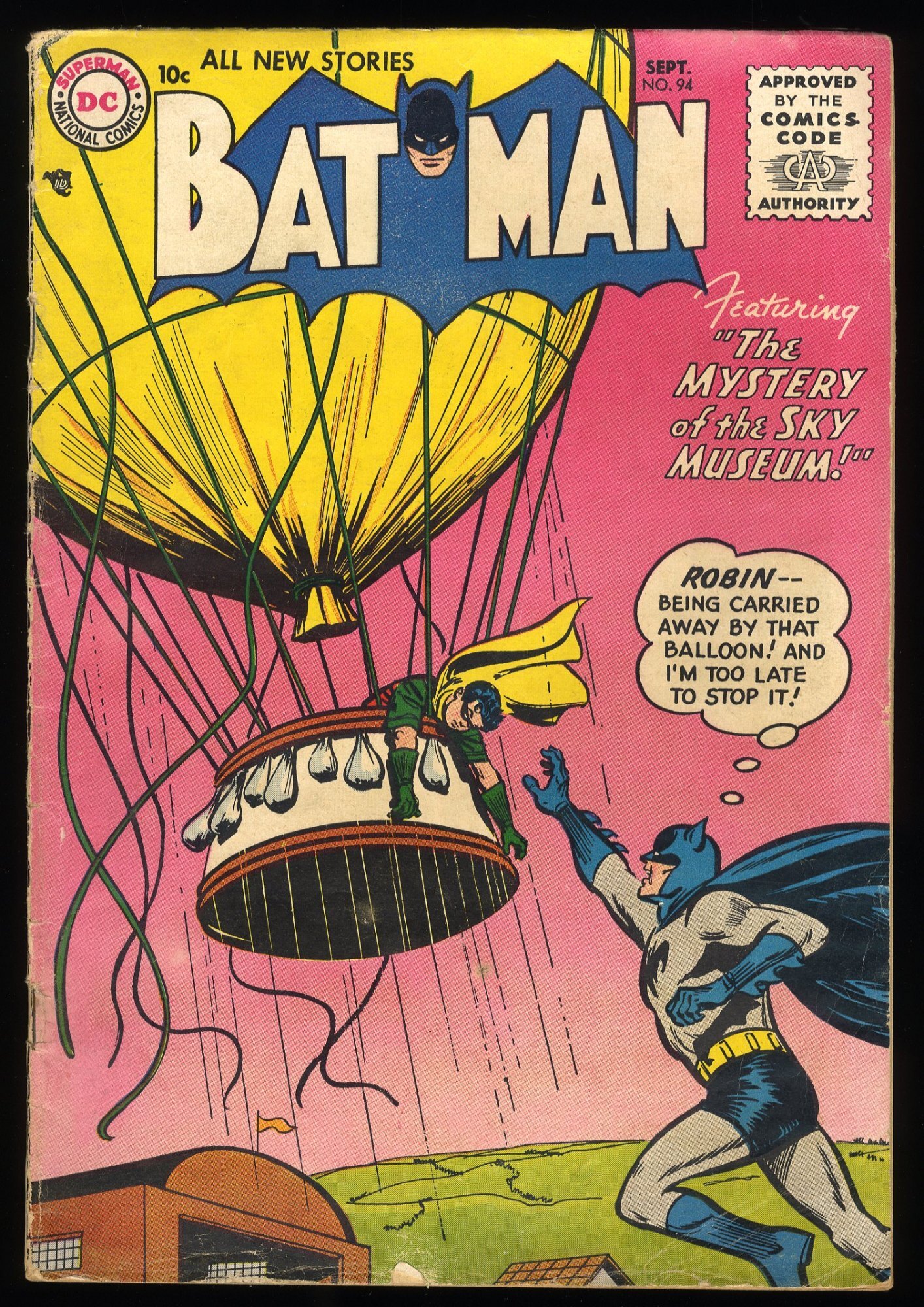 Batman #94 VG 4.0 DC Comics Mystery of the Sky Museum Story | Comic ...