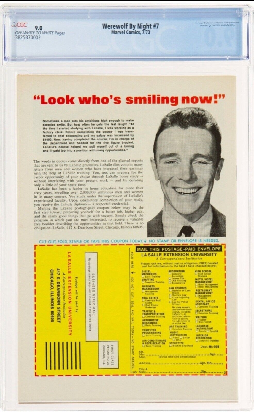 WEREWOLF by NIGHT #7 CGC 9.0 (Marvel 1973) "Ritual of Blood", Mike ...