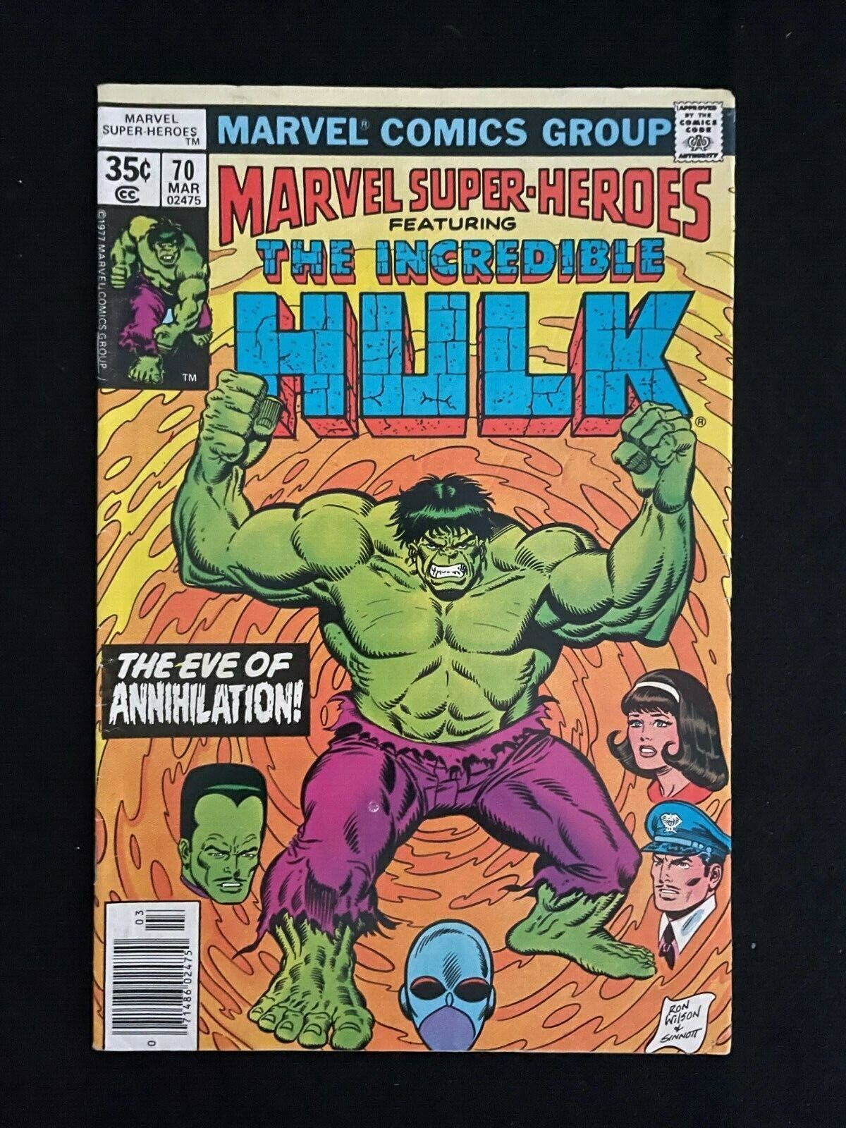 Marvel Super Heroes - The Incredible Hulk #70 - Mar '78 | Comic Books ...