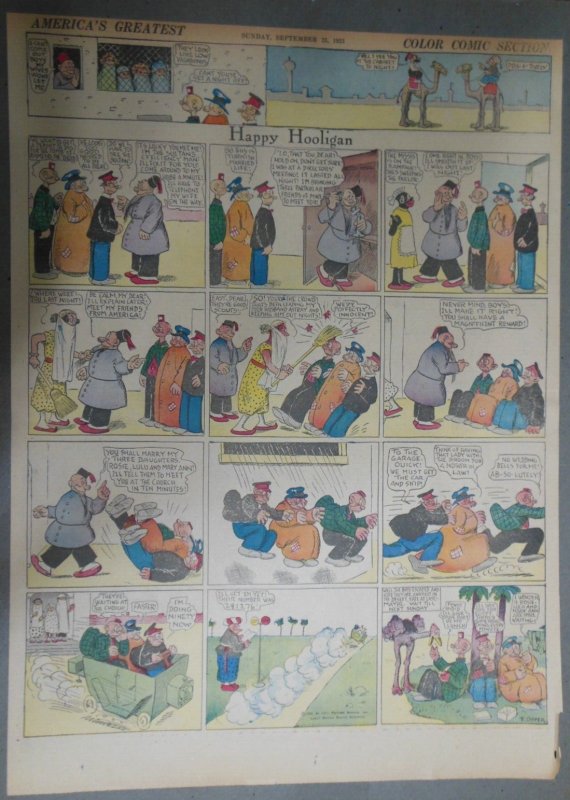 Happy Hooligan Sunday by Frederick Opper from 9/23/1923 Full Page Size ...