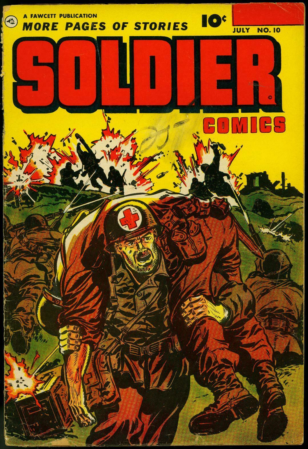 Soldier Comics #10 1952- Korean War- Fawcett Golden Age G/VG | Comic ...