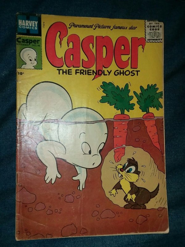 CASPER #48 the friendly ghost 1956 golden age harvey comics cartoon ...