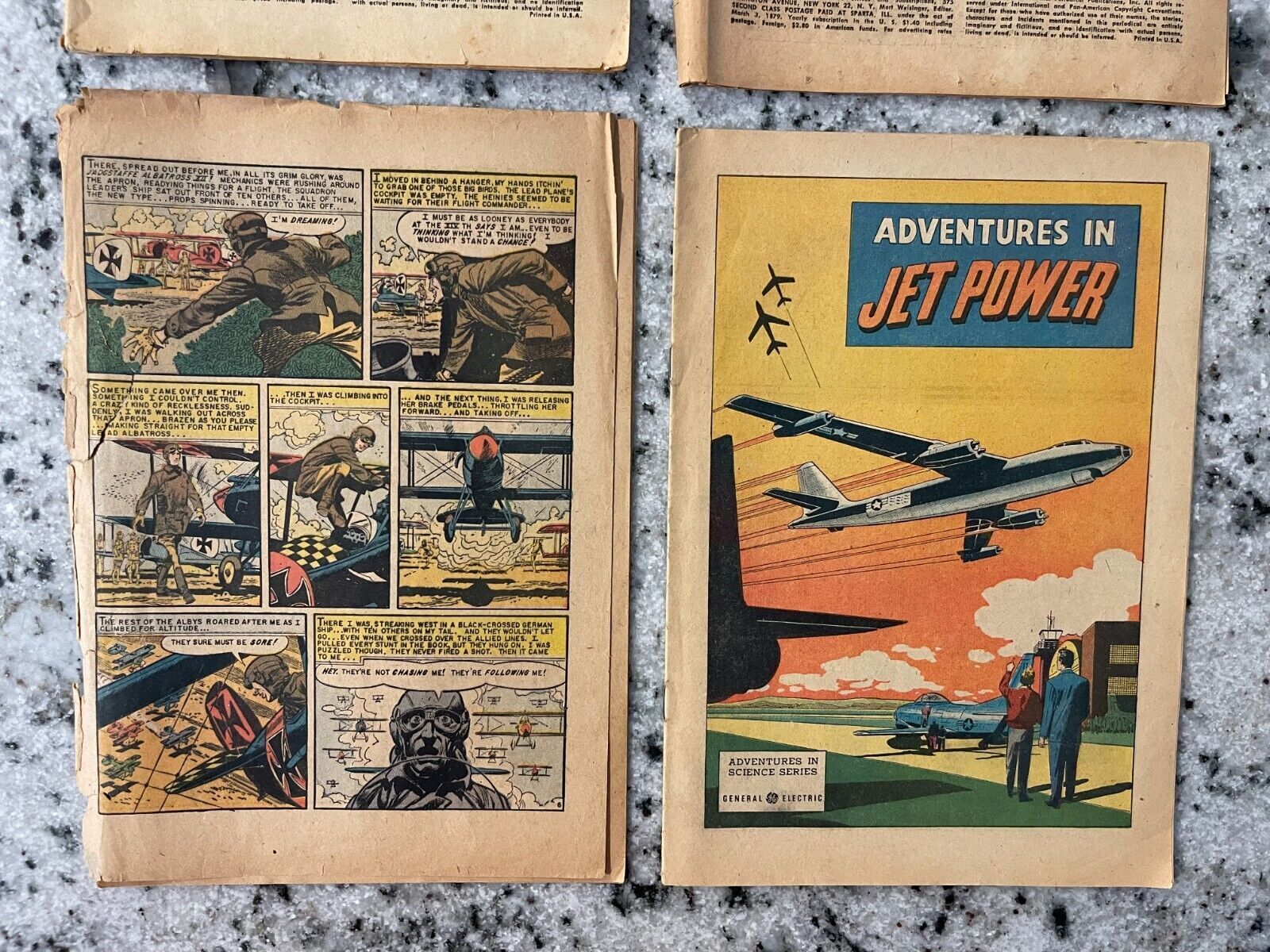 4 Coverless Comics Great For Art Projects Jet Power GE DC Superman ...
