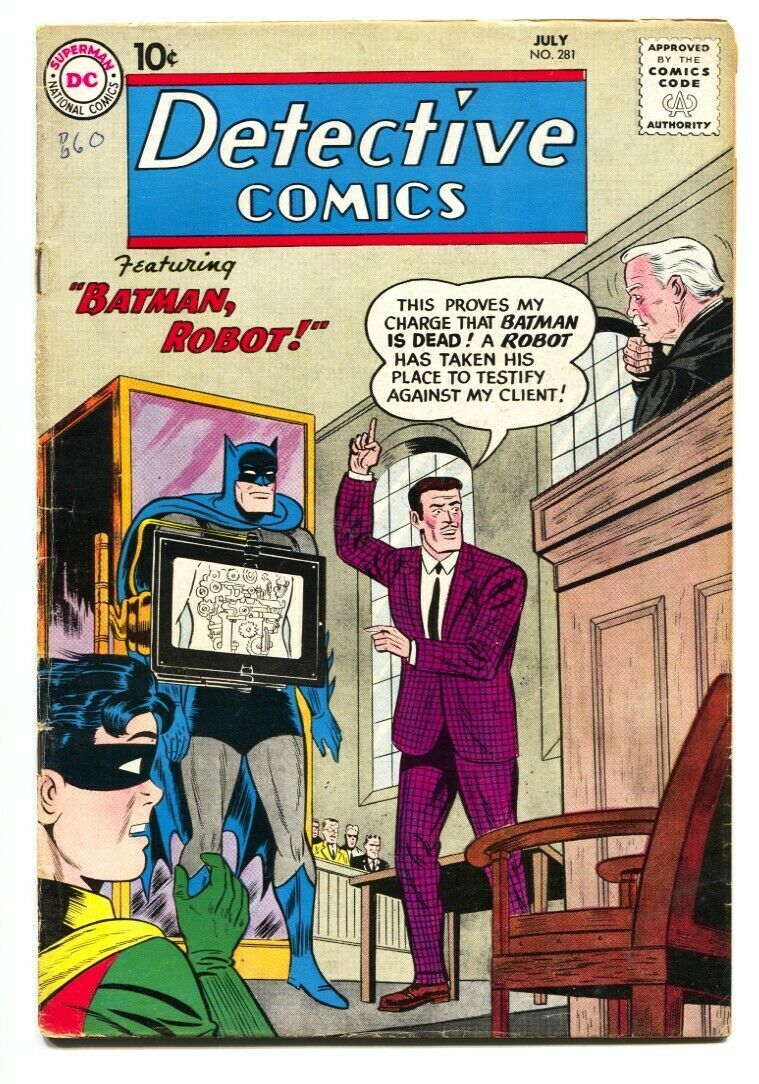 Detective #281-1960-Dc-Batman, Robot!-John Jones-X-Ray VG | Comic Books ...