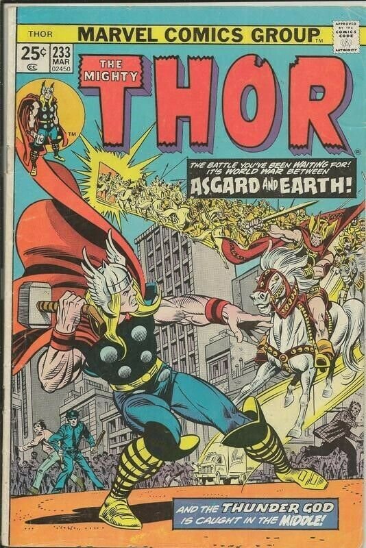 Thor #233 ORIGINAL Vintage 1975 Marvel Comics | Comic Books - Bronze ...