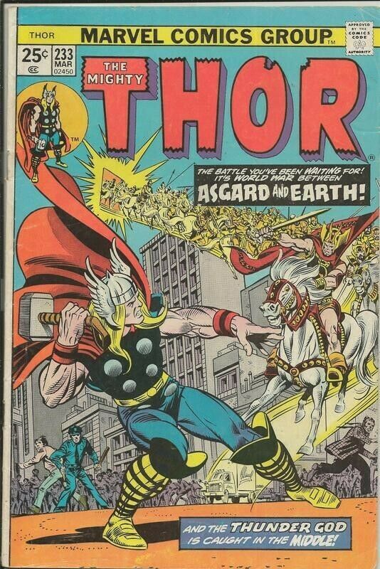 Thor #233 ORIGINAL Vintage 1975 Marvel Comics | Comic Books - Bronze ...