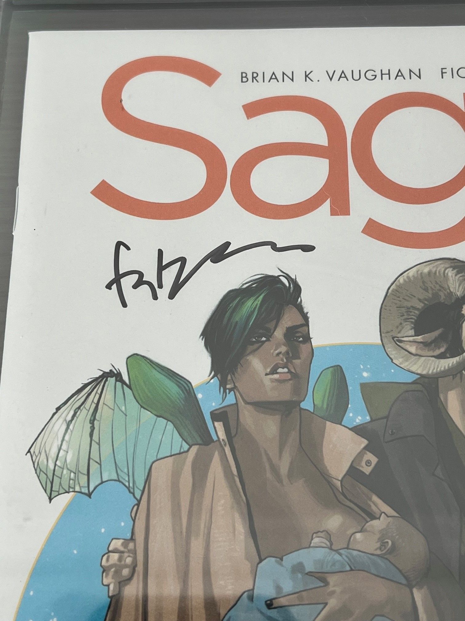 Saga #1 (2012). 9.8 PGX. 1st Print. SIGNED BY FIONA STAPLES. 1st app ...