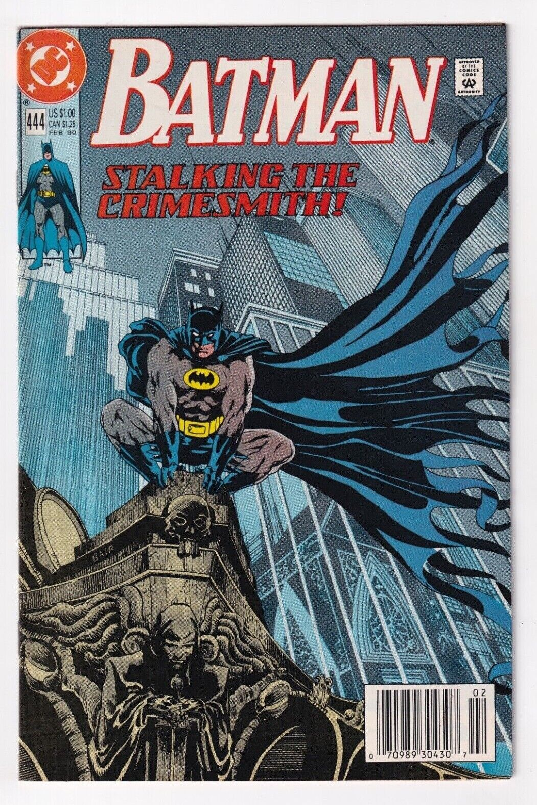 Batman #444 Crimesmith February 1990 DC Wolfman Aparo De Carlo Tim ...