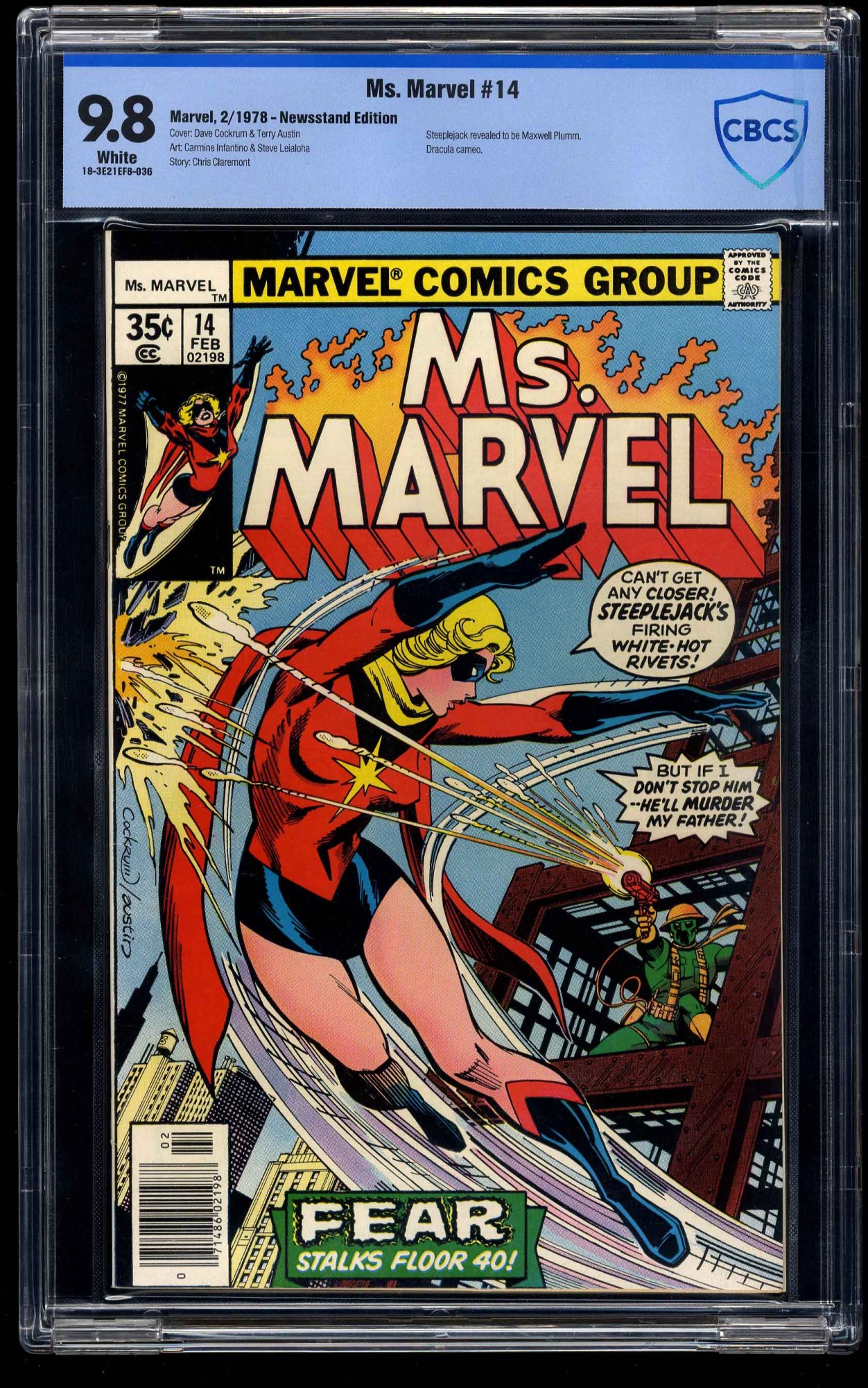 Ms. Marvel #14 CBCS NM/M 9.8 White Pages | Comic Books - Bronze Age ...