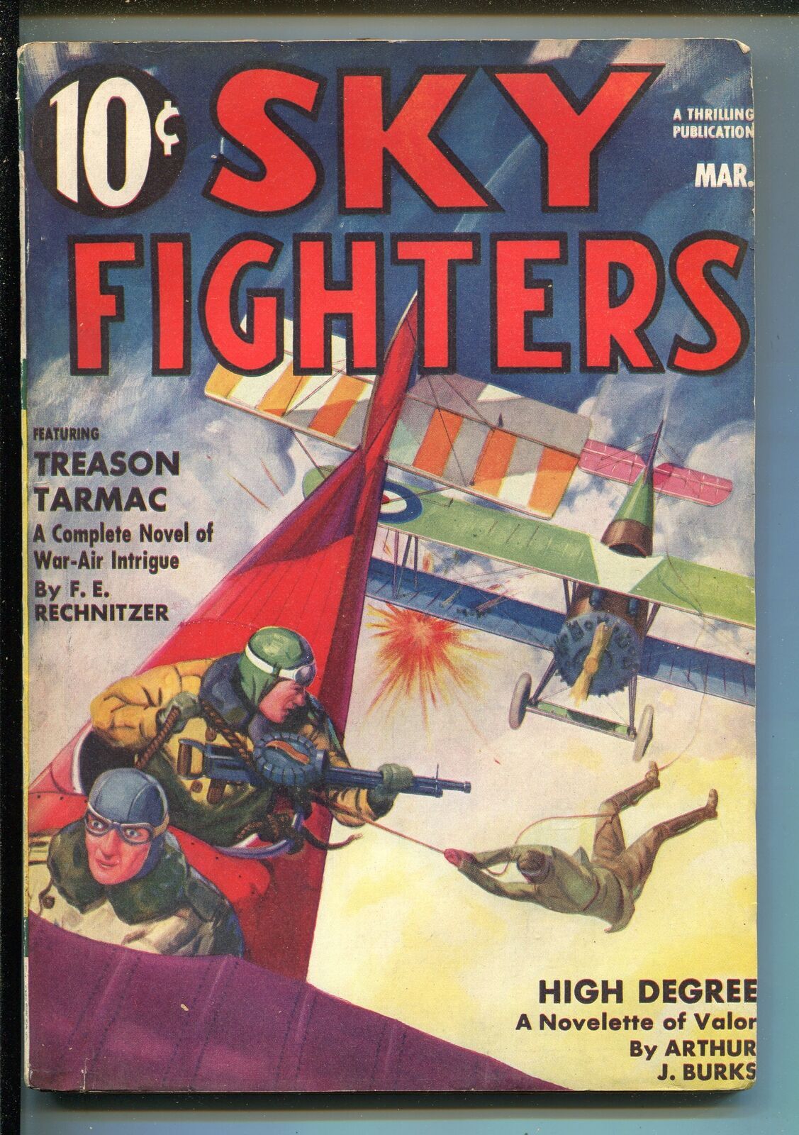 Sky Fighters--March 1938--Pulp Magazine--Thrilling--FN | Comic Books ...