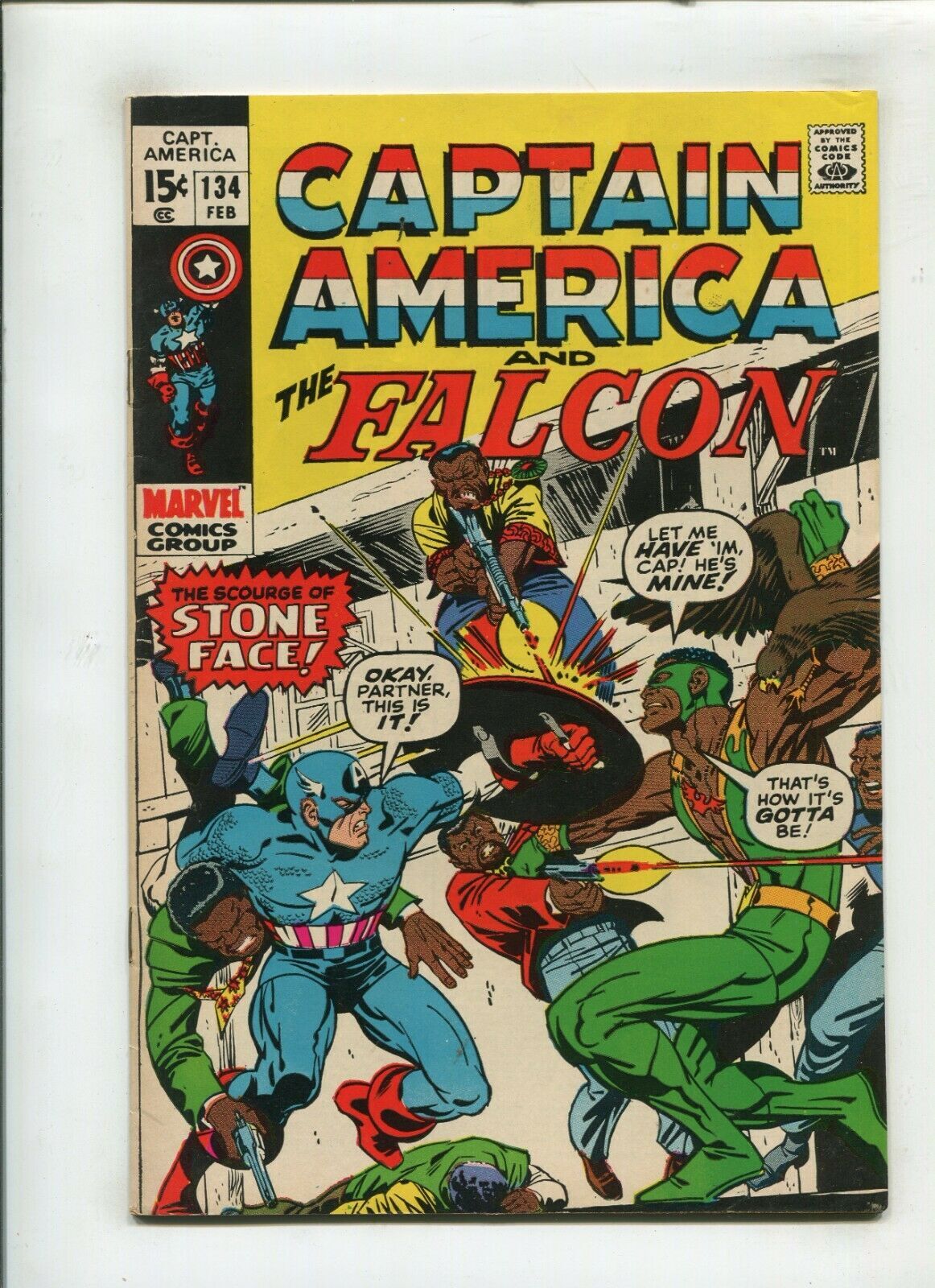 Captain America #135 (8.0) Scourge of Stone Face!! 1971 | Comic Books ...