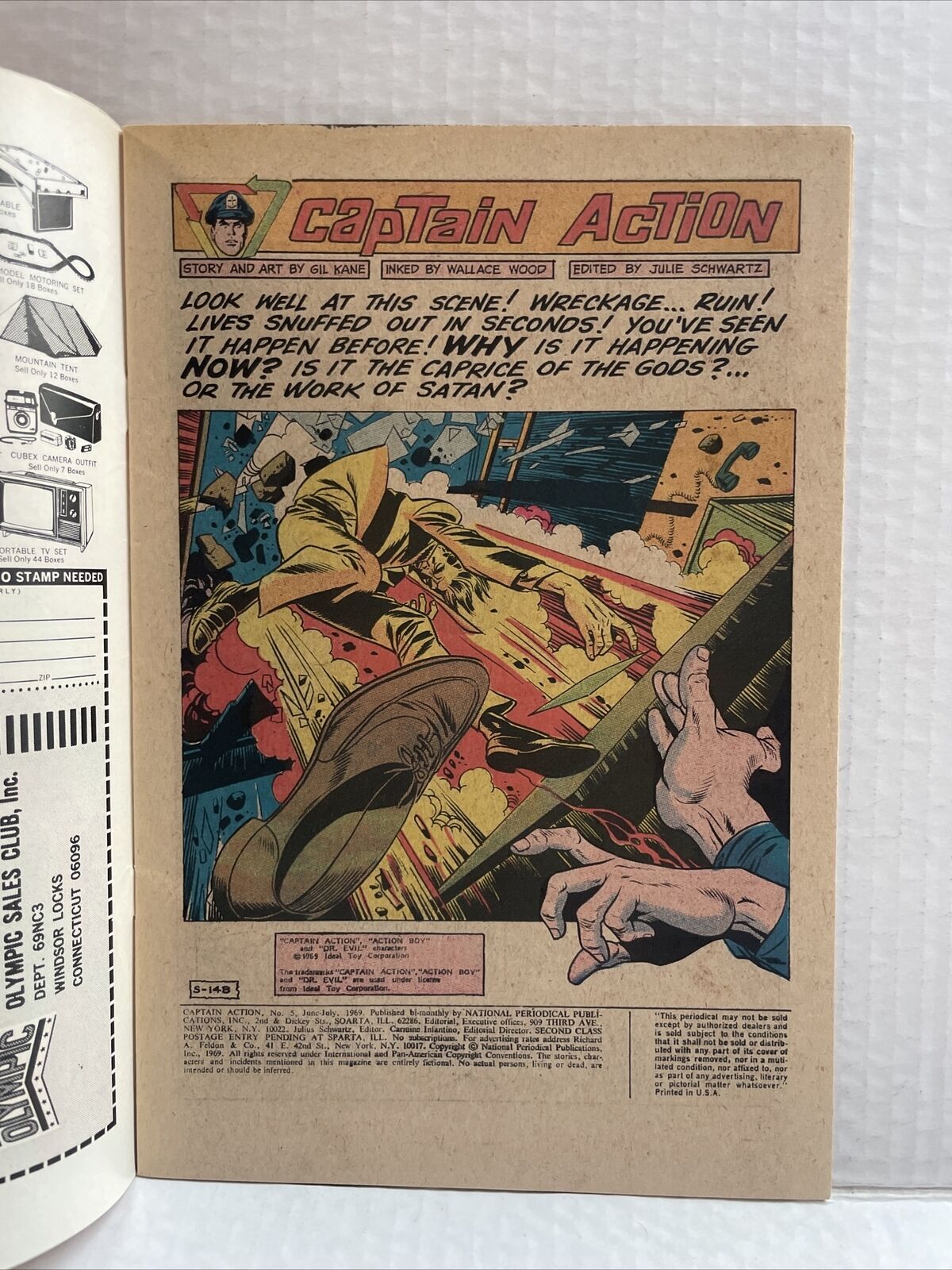 Captain Action #5 1969 DC Fine+ | Comic Books - Silver Age, DC Comics, Captain Action, Superhero ...