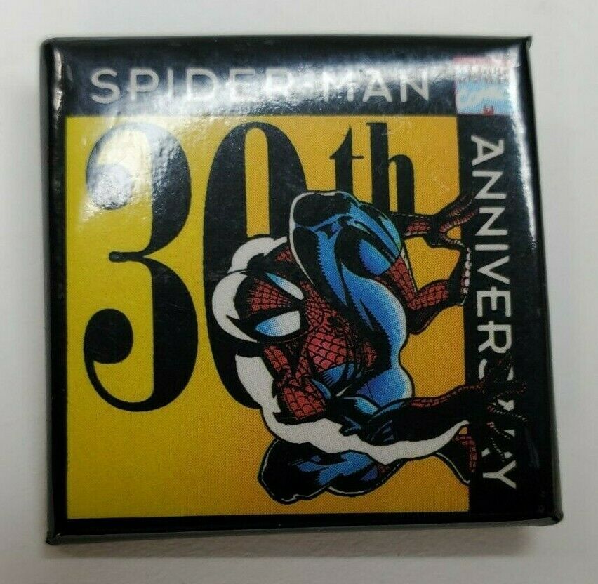 Spiderman 30th Anniversary 1992 Marvel Comics Vintage Promo Pinback ...