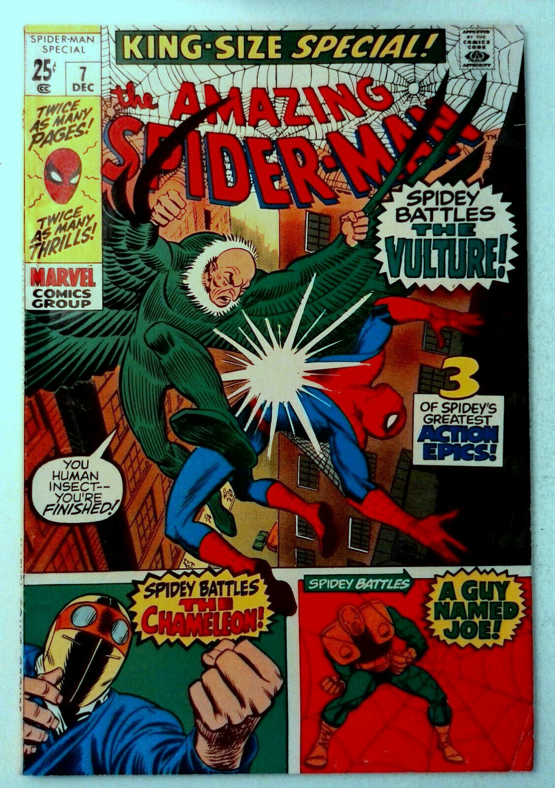 Amazing Spider-Man Annual #7 Marvel 1970 VF- Bronze Comic Book King ...