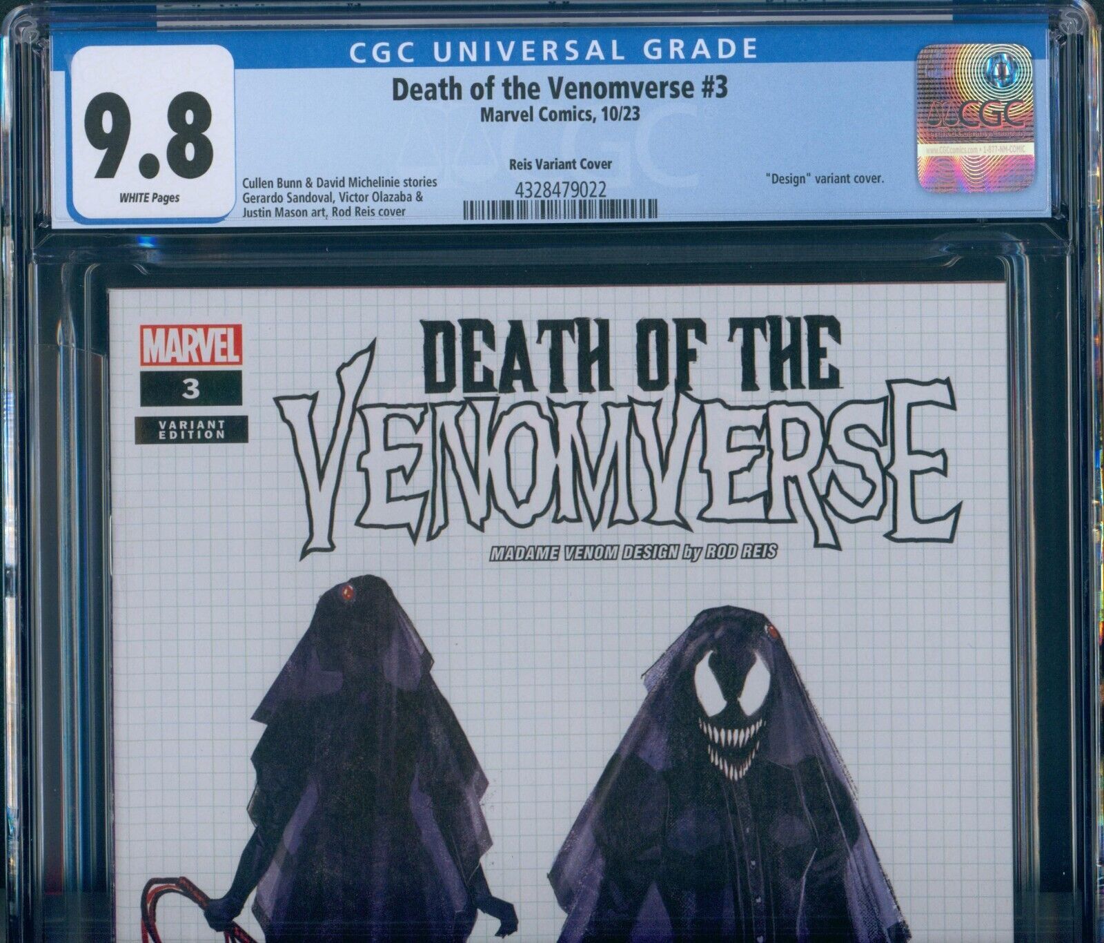 Death of the Venomverse #3 CGC 9.8 Reis Madame Venom Design Variant ...