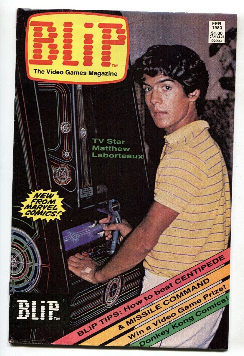 Blip #1-Marvel Video game magazine 1983-Matthew Laborteaux cover ...