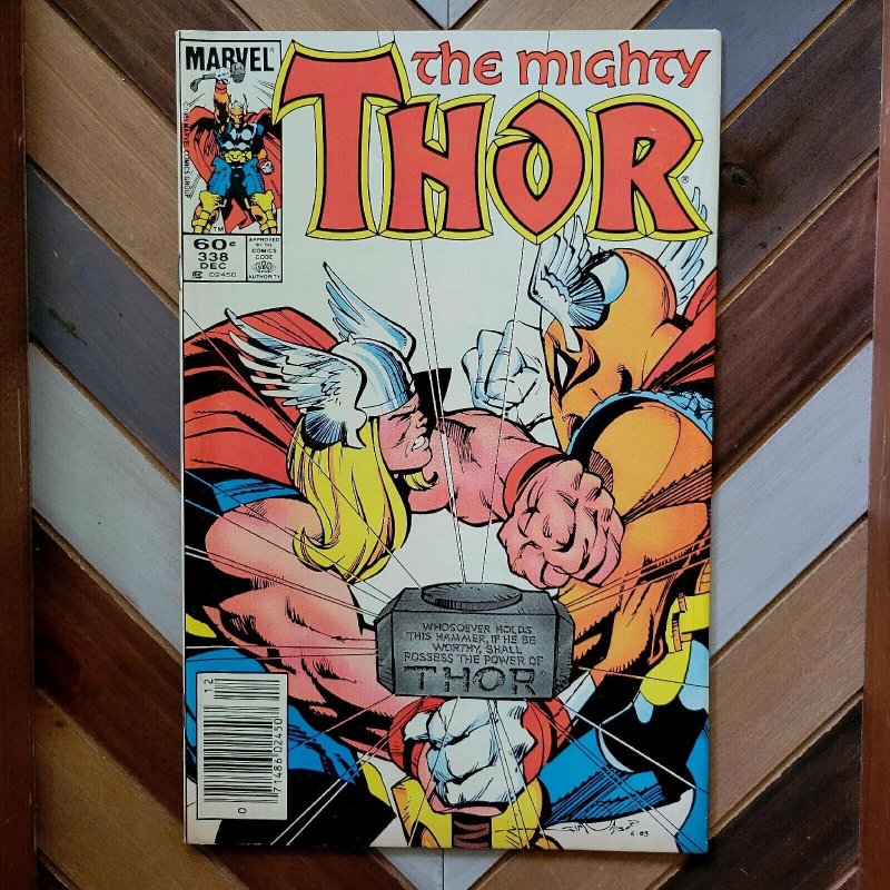 THOR #338 FN (Marvel 1983) 2nd app & origin BETA RAY BILL + NICK FURY ...