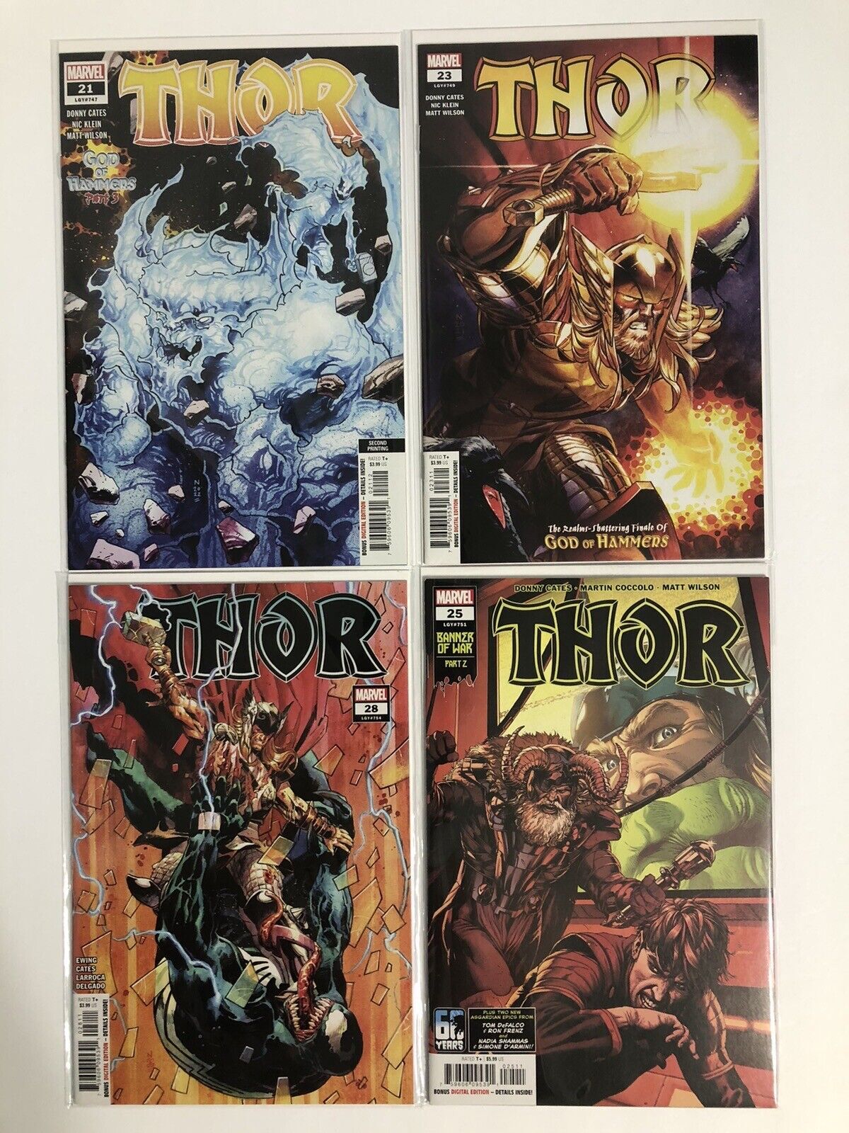 Lot Of 17 Thor Comics New/Unread Total Cover Price $70.83 2020-2023 ...