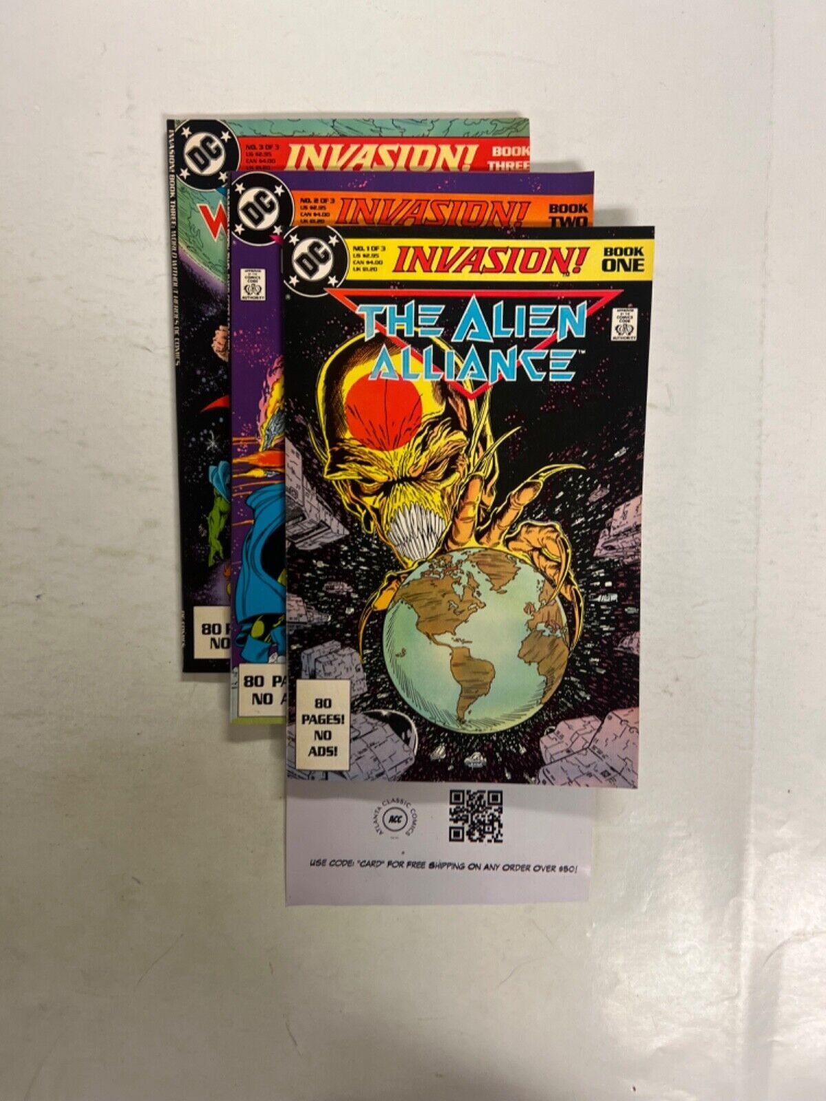 3 Invasion DC Comic Books # 1 2 3 Joker Superman Flash Batman Robin 9 ...