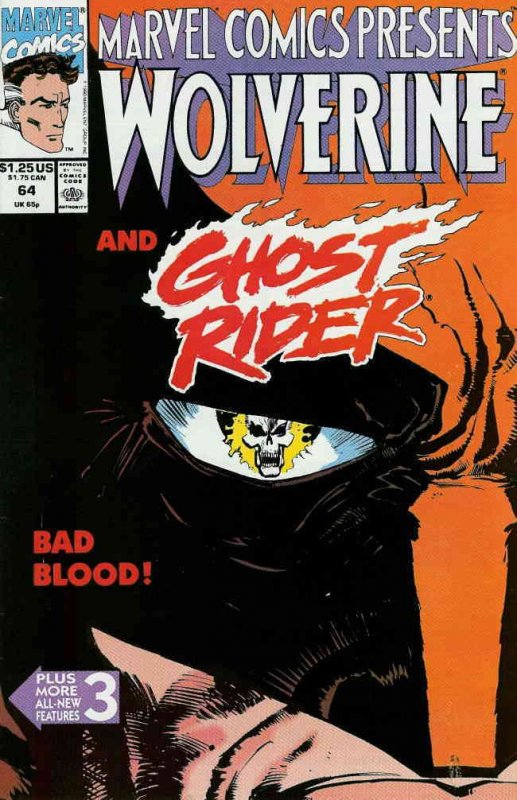 Marvel Comics Presents #64 FN ; Marvel | Wolverine Ghost Rider | Comic ...