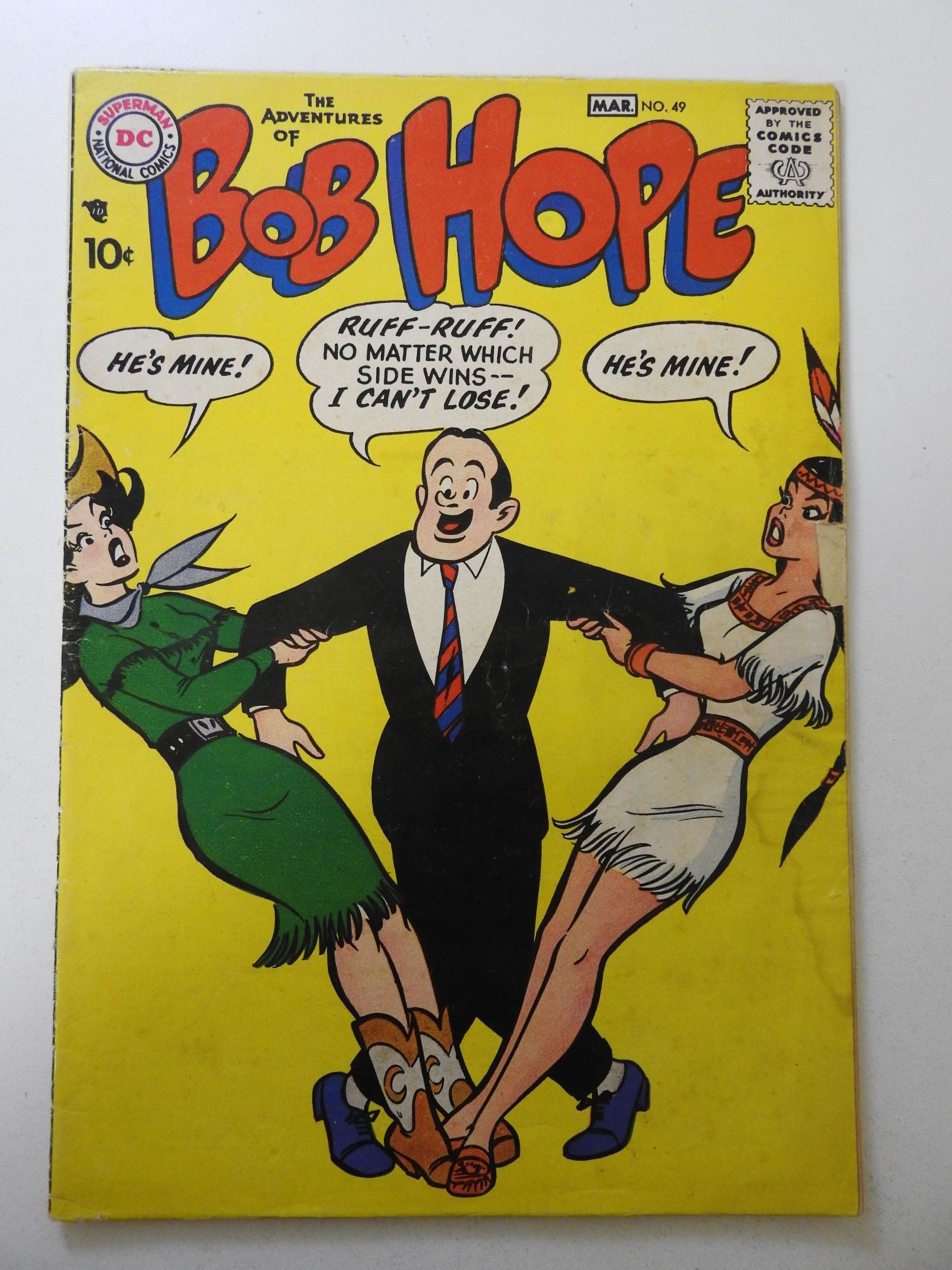 The Adventures of Bob Hope #49 (1958) VG Condition moisture stain ...