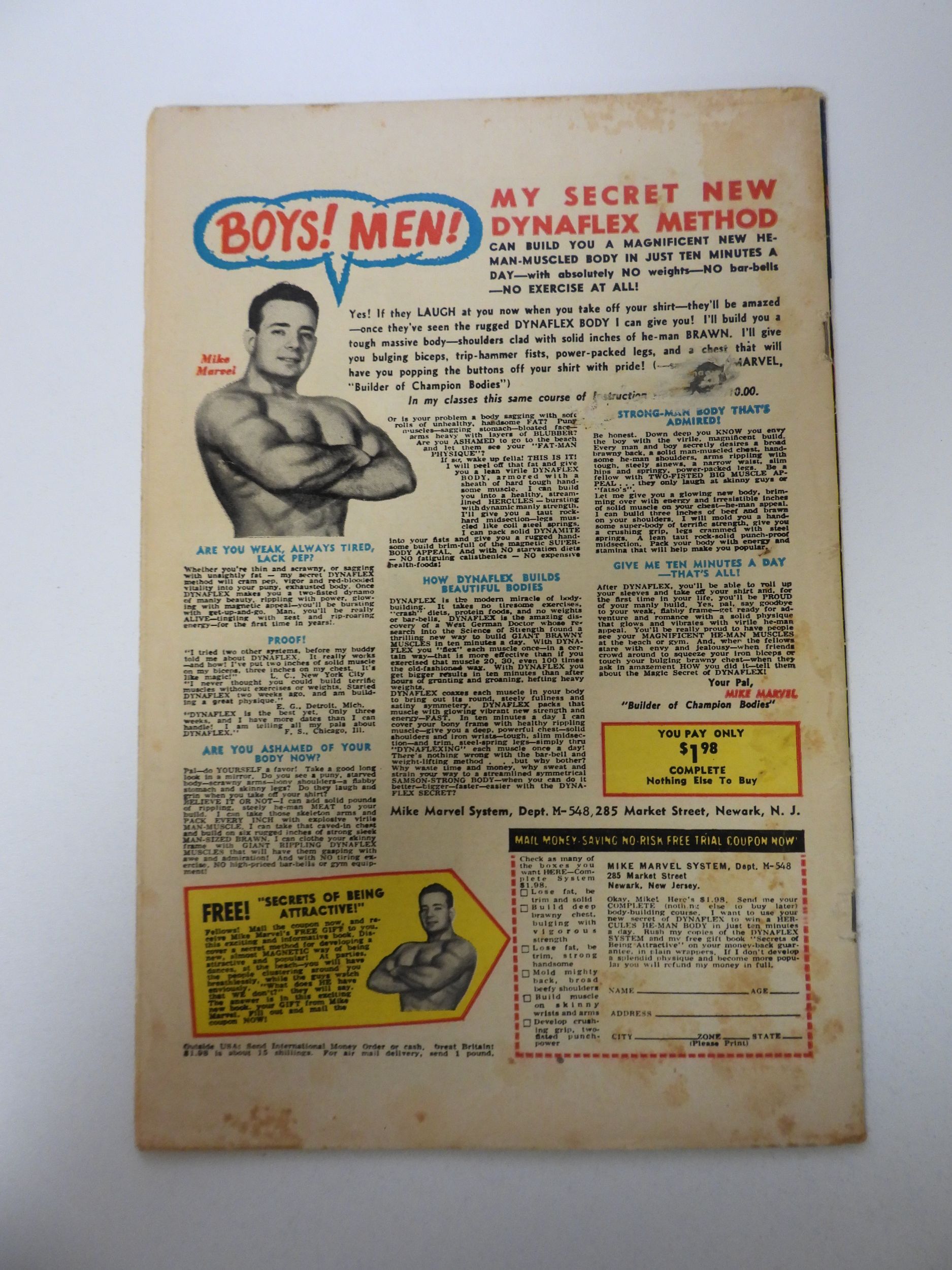 Journey into Mystery #125 (1966) VG- condition "ink front cover ...