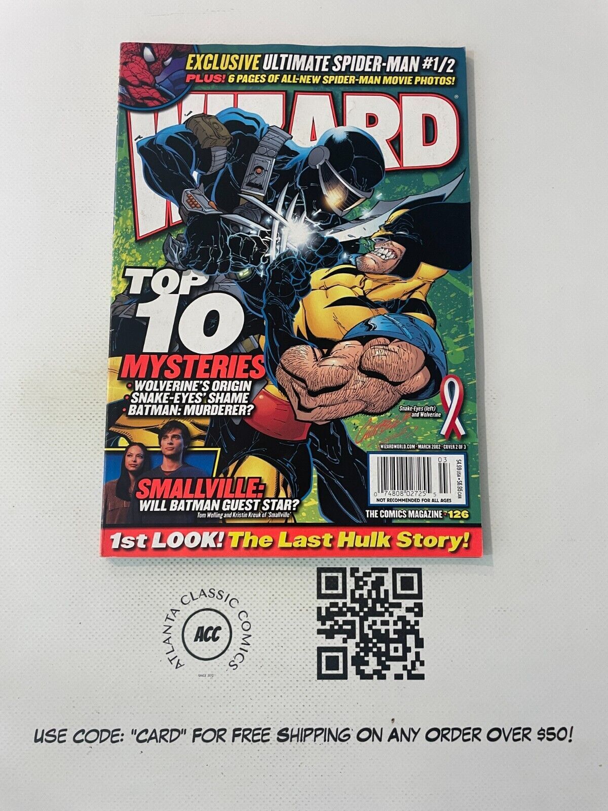 Wizard Comic Book Magazine # 126 Snake Eyes Wolverine Smallville 2002 1 ...