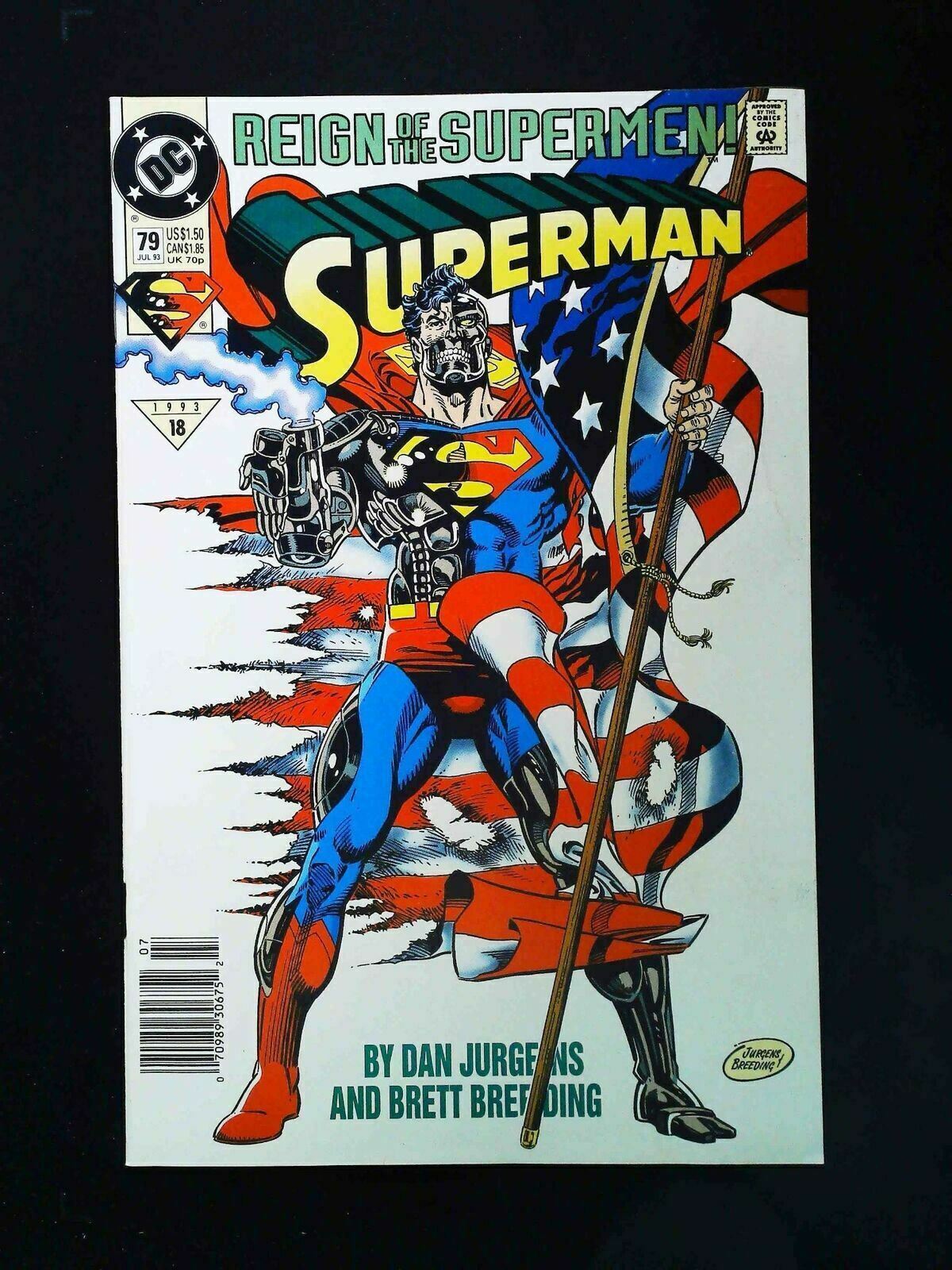 Superman #79 (2Nd Series) Dc Comics 1993 Vf+ Newsstand | Comic Books ...