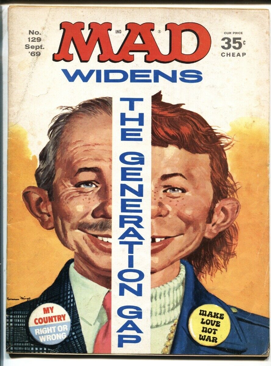 Mad-Magazine-#129-1969-Mort Drucker-Don Martin-David Berg-Norman Mingo ...