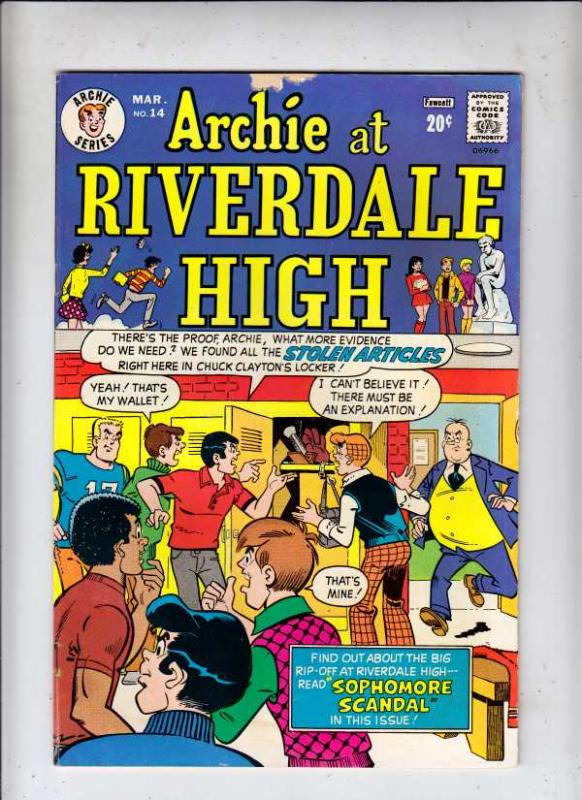 Archie At Riverdale High #14 (Mar-74) VG Affordable-Grade Archie ...