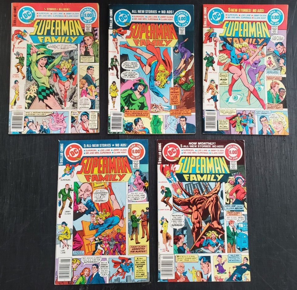 The Superman Family (1974) #'s 164-222 Complete Lot Supergirl Lois Lane ...