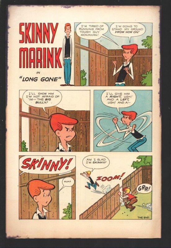 Little Angel #16 1957-Pines-Angel uses a lawn mower to pull her pals in ...