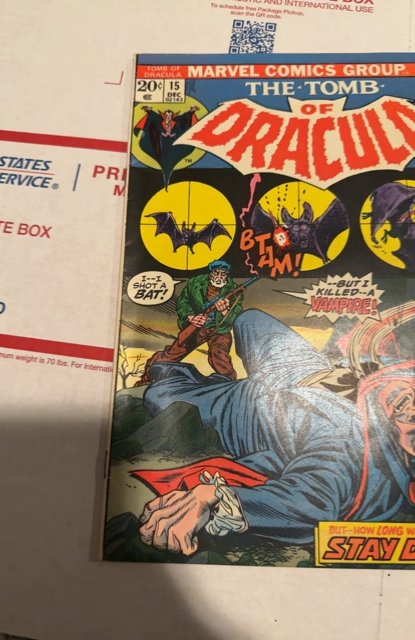 Tomb of Dracula #15 (1973)how long will he stay dead | Comic Books ...