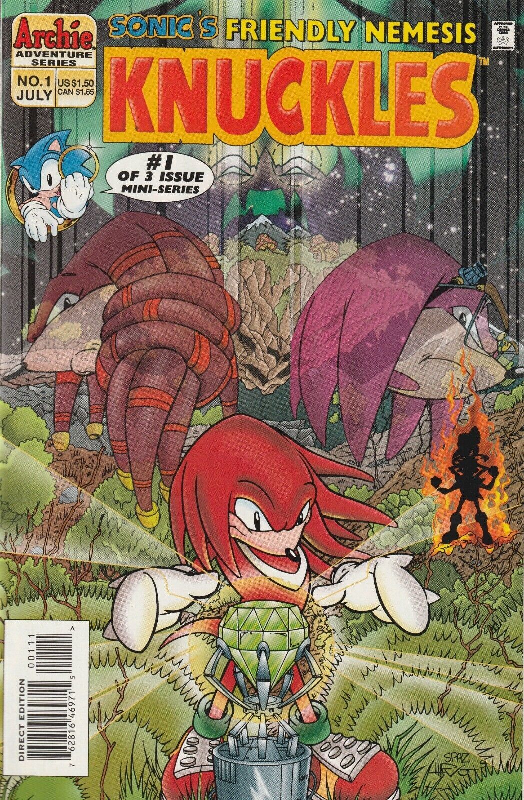 Sonic's Friendly Nemesis Knuckles # 1 of 3 NM Archie Adventure Series ...