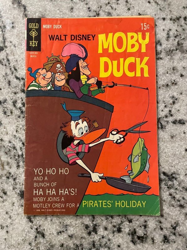 Walt Disney Moby Duck # 5 FN 1969 Gold Key Comic Book Captain Hook ...