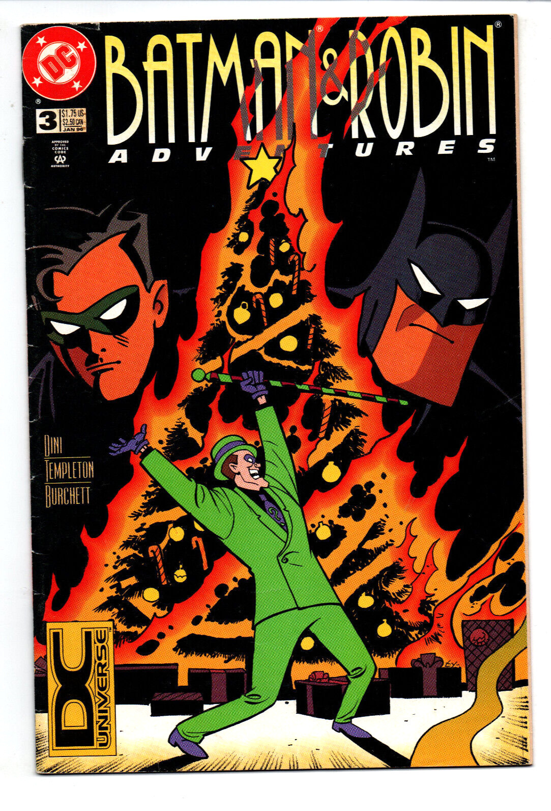 Batman and Robin Adventures #3 - DC Universe Logo - 1996 - VG | Comic ...