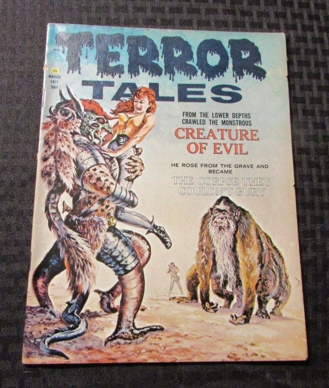 1971 TERROR TALES Magazine v.3 #2 FN- Eerie Horror Publications | Comic ...