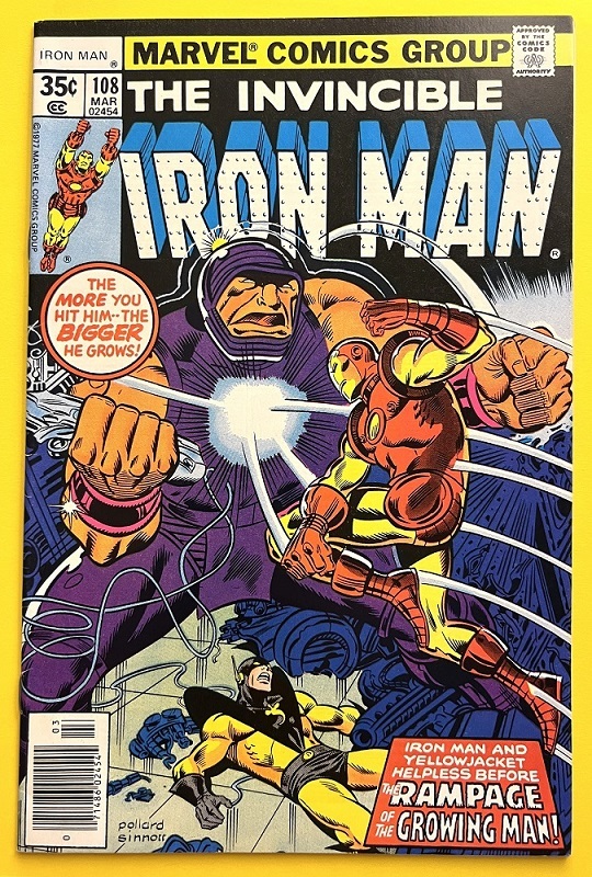 Iron MAN 108 Yellowjacket Growing MAN (1978) B2 | Comic Books - Bronze ...