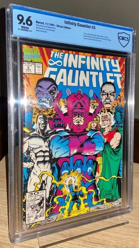Infinity Gauntlet #5 - Key & 1st full app. of Master Hate! CBCS 9.6 ...