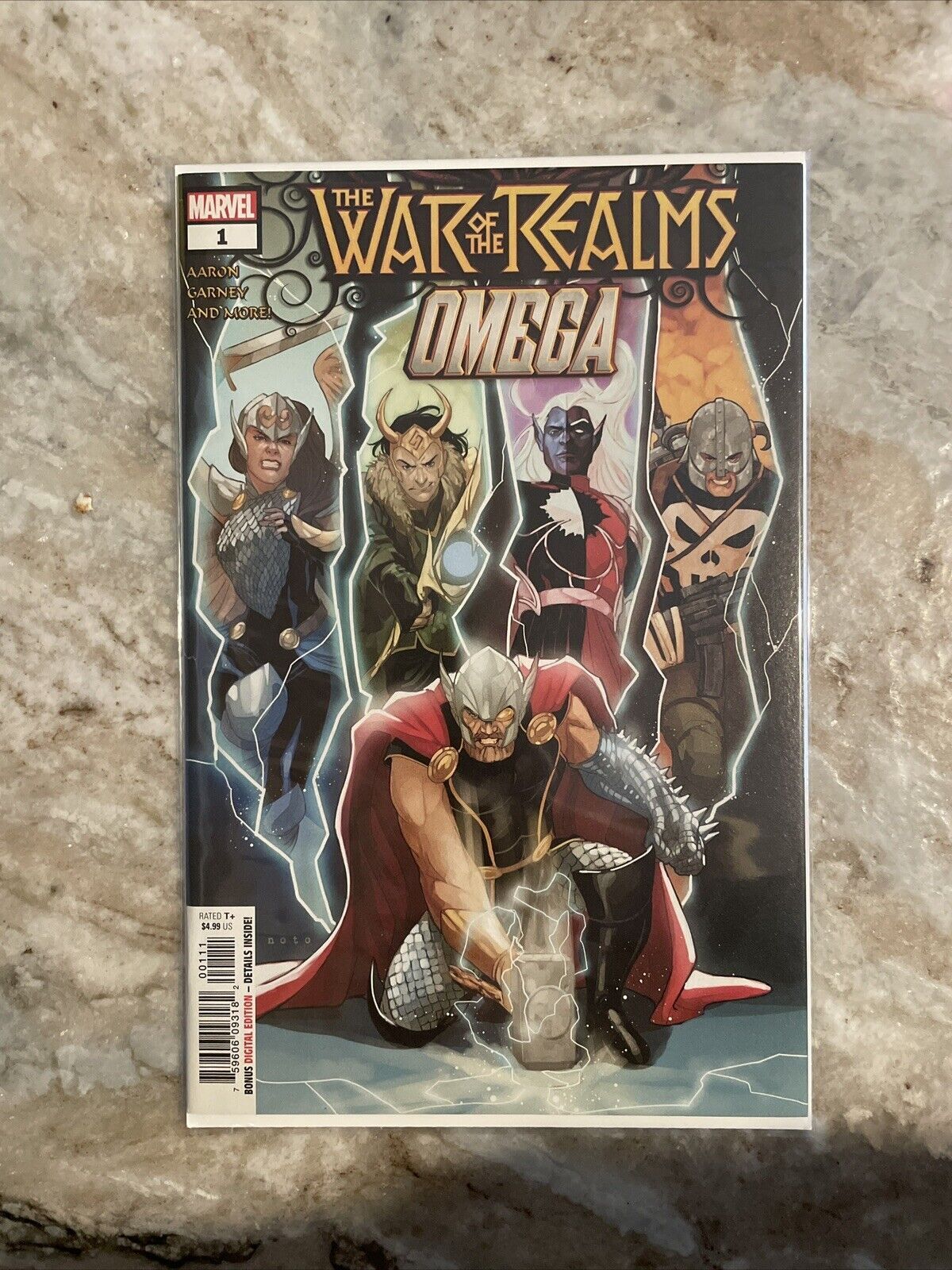 WAR of the REALMS OMEGA #1 (Marvel 2019) High Grade JANE FOSTER becomes ...