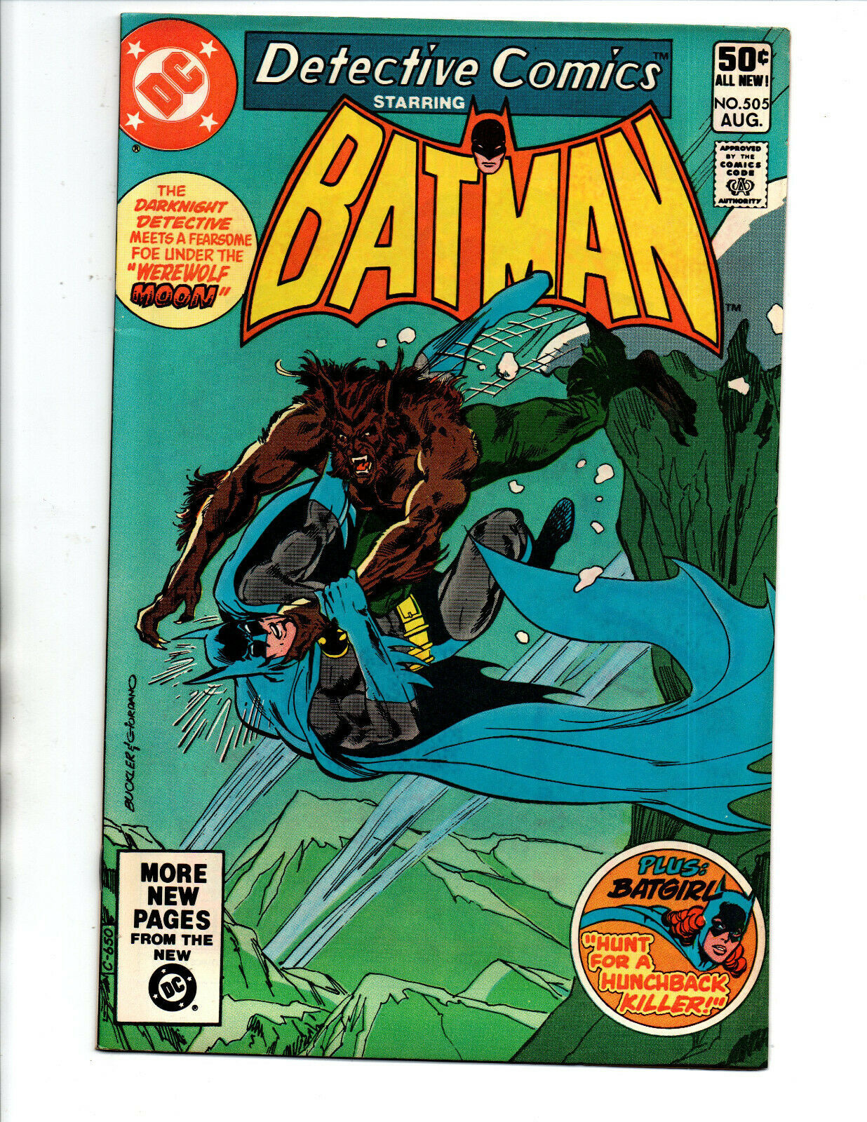 Detective Comics #505 - Batman - Werewolf - Batgirl - 1981 - VF | Comic ...