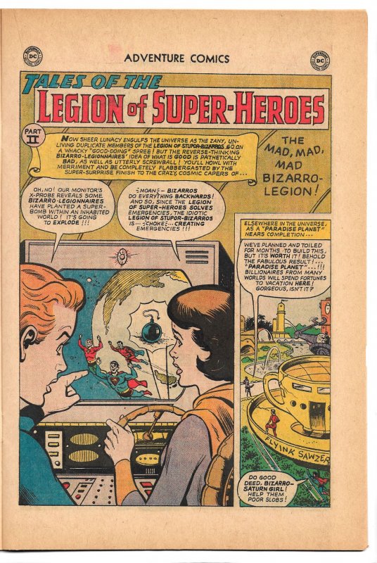 ADVENTURE COMICS #329 (Dec '61) 5.5 FN- Superboy meets the BIZARRO ...
