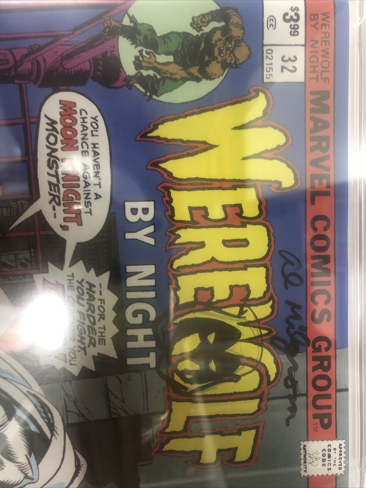 Werewolf By Night Facsimile Edition (2021) # 32 (CGC 9.8 SS) Signed Al ...