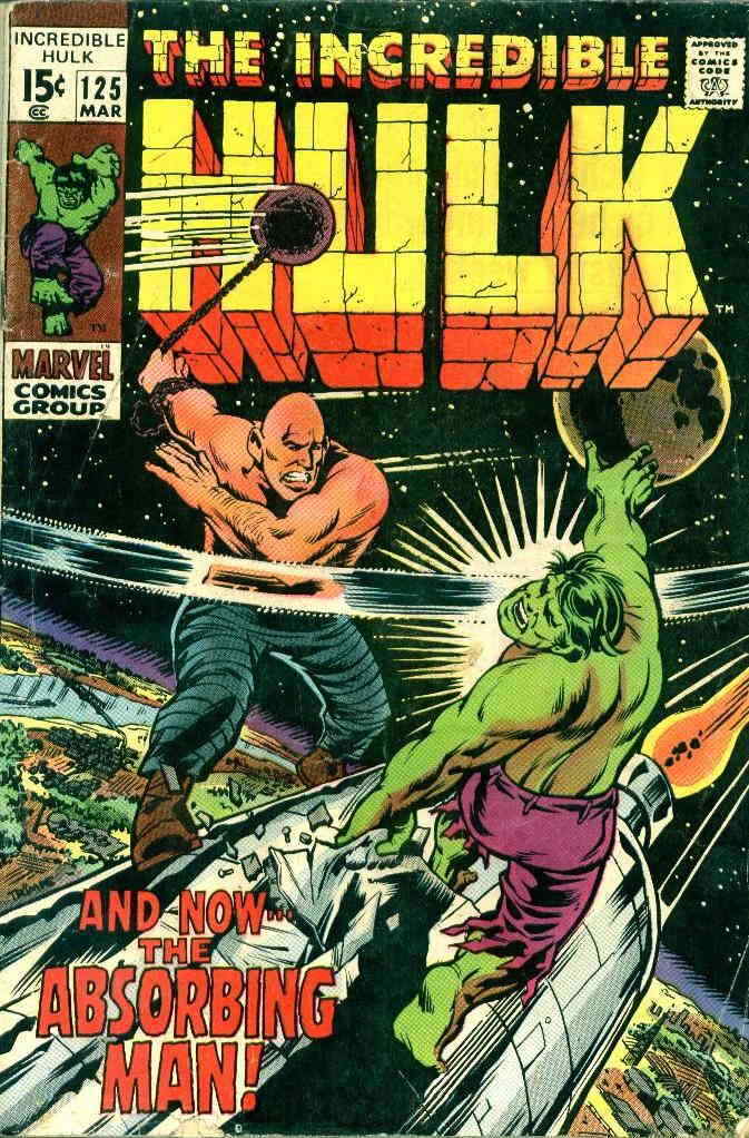 Incredible Hulk, The #125 FN; Marvel | Roy Thomas Absorbing Man - we ...