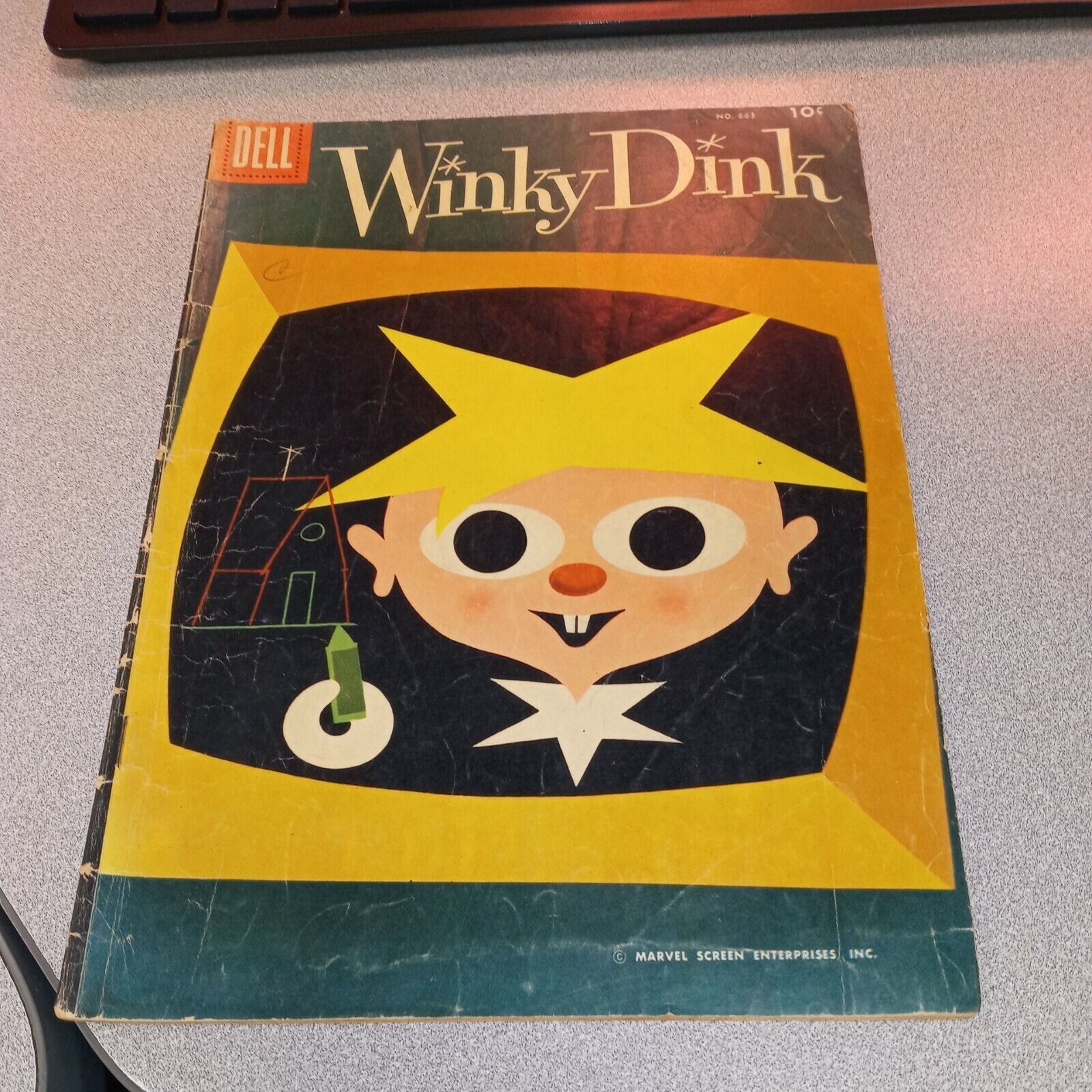 Winky Dink Four Color #663 Scarce 1955 abc TV show Comics dell cartoon ...