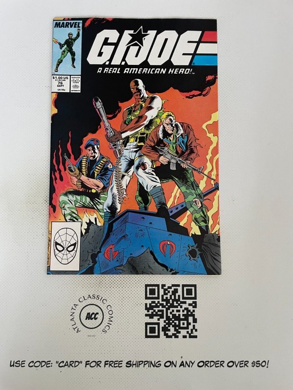 G.I. Joe # 76 NM Marvel Comic Book Duke Snake Eyes Cobra Duke Shadow 17 ...